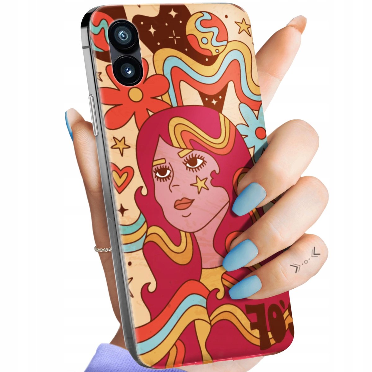 ETUI DO NOTHING PHONE 2 WZORY HIPPIE PEACE HIPPISI OBUDOWA POKROWIEC ...