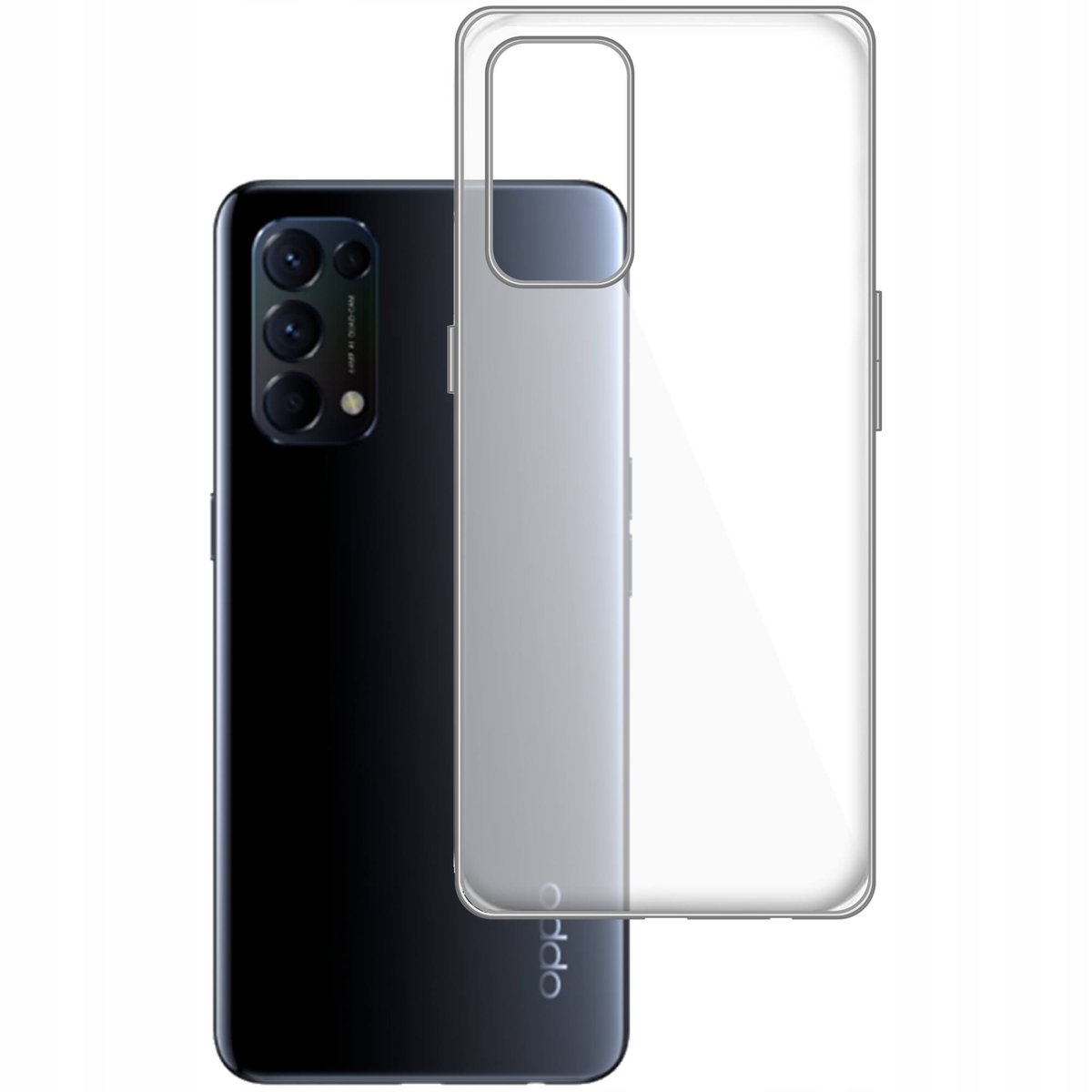 Etui Do Oppo Reno 5 5G Gumowe Obudowa Case Silikon Slim Pokrowiec Cover ...