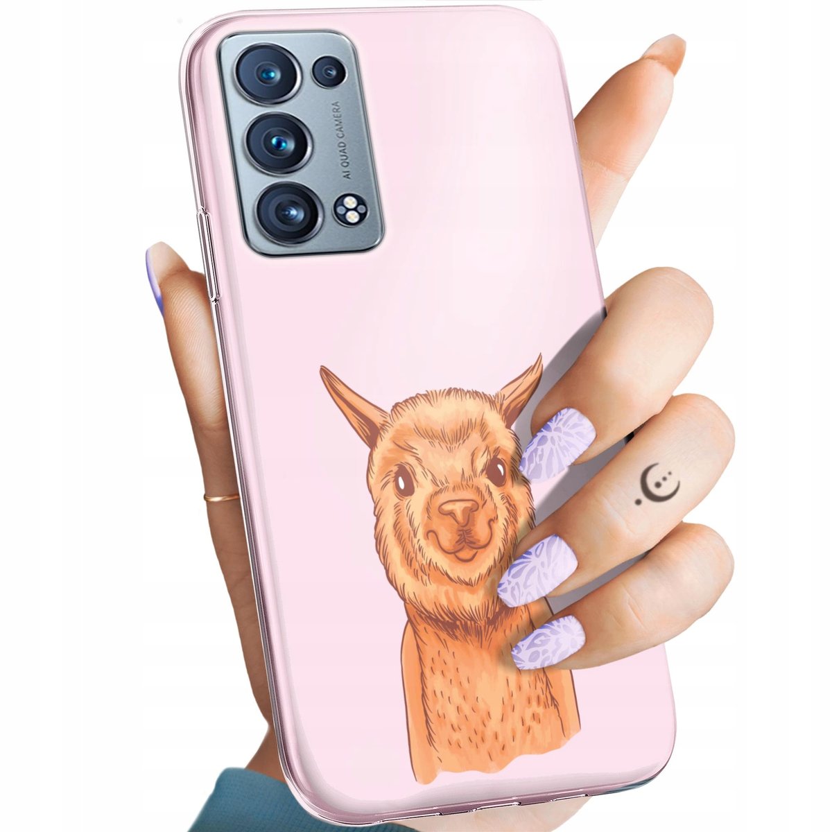 Etui Do Oppo Reno 6 Pro Plus 5G Wzory Lama Alpaka Andy Obudowa ...