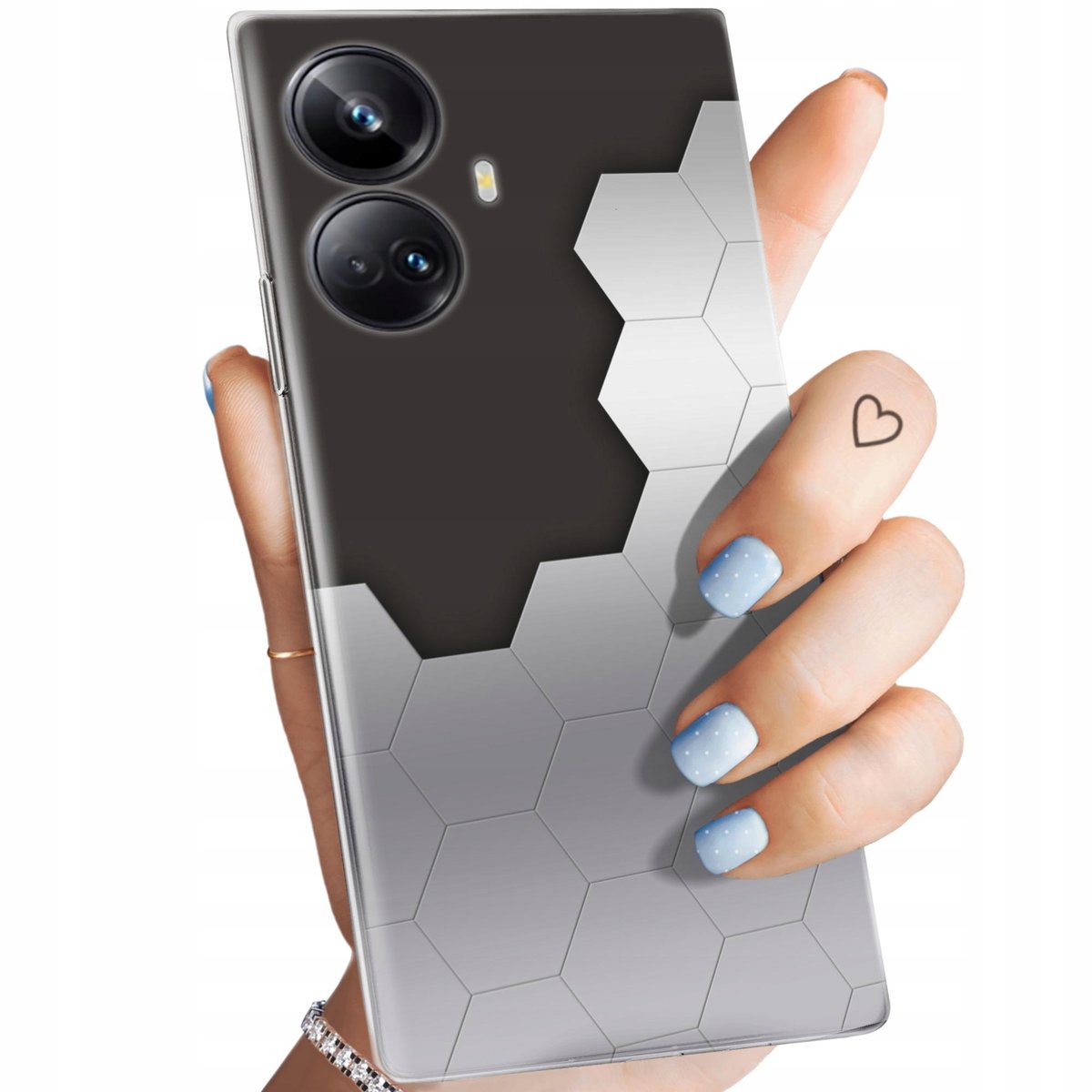 Etui Do Realme 10 Pro 5G Wzory Szare Metallic Grey Obudowa Pokrowiec Case - Realme | Sklep EMPIK.COM