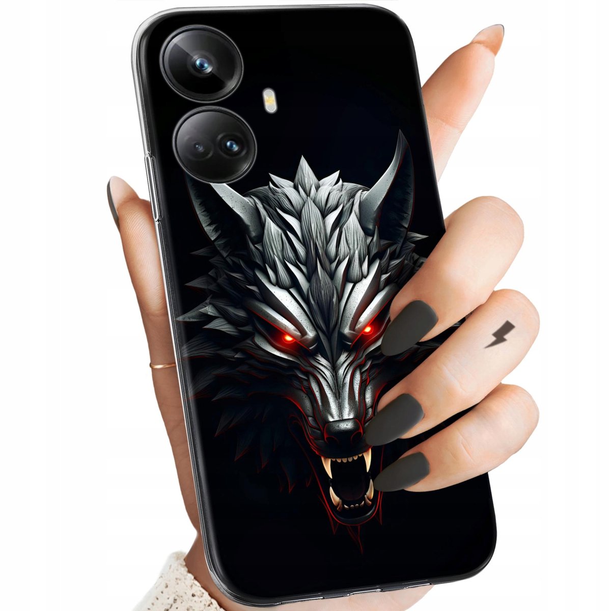 ETUI DO REALME 10 PRO PLUS 5G WZORY WIEDŹMIN WITCHER BIAŁY WILK DZIKI ...