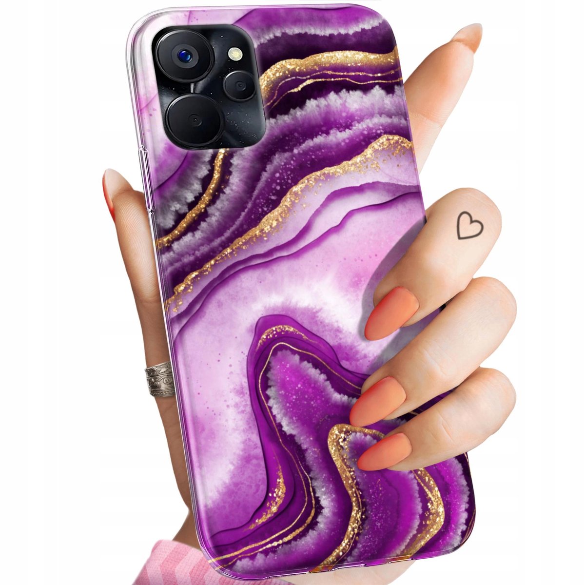 Etui Do Realme 9I 5G / Realme 10 5G Wzory Różowy Marmur Purpura Róż Marmur - Realme | Sklep ...