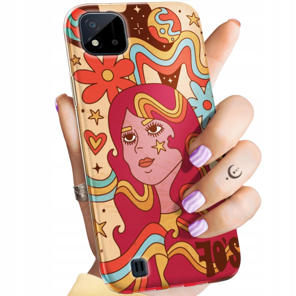 Etui do realme c11 2021 / c20 wzory hippie peace hippisi obudowa ...