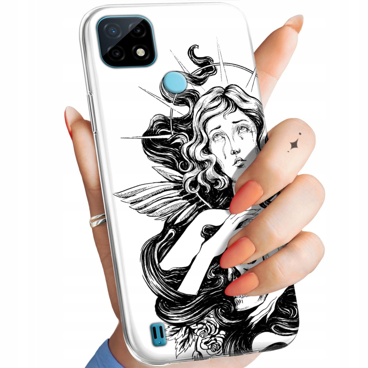ETUI DO REALME C21 WZORY ANIOŁ ANIOŁEK KUPIDYN OBUDOWA POKROWIEC CASE ...