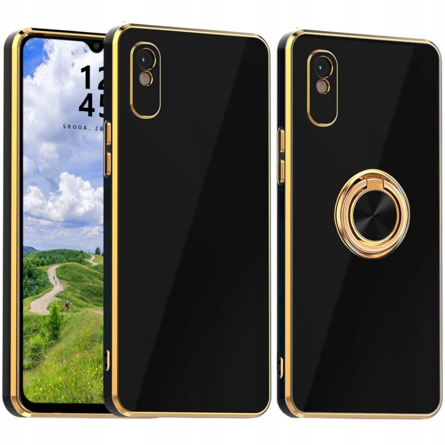 Etui Do Redmi 9A Glamour + Ring Color - Inna marka | Sklep EMPIK.COM