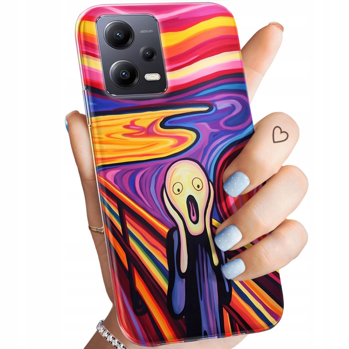 ETUI DO REDMI NOTE 12 5G / POCO X5 WZORY KRZYK MUNCH EDVARD SCREAM ...