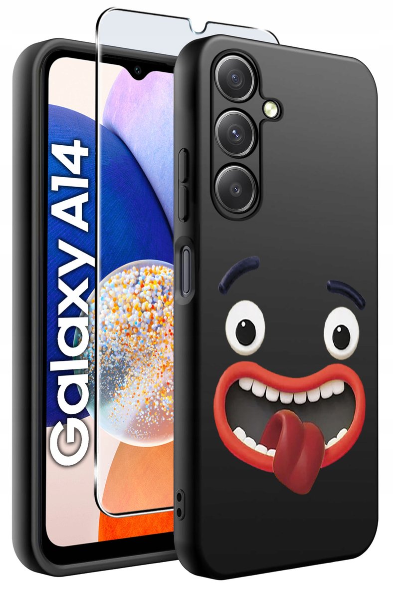 ETUI do Samsung A14 5G WZORY | SILIKONOWE MATT CASE + SZKŁO HARTOWANE ...