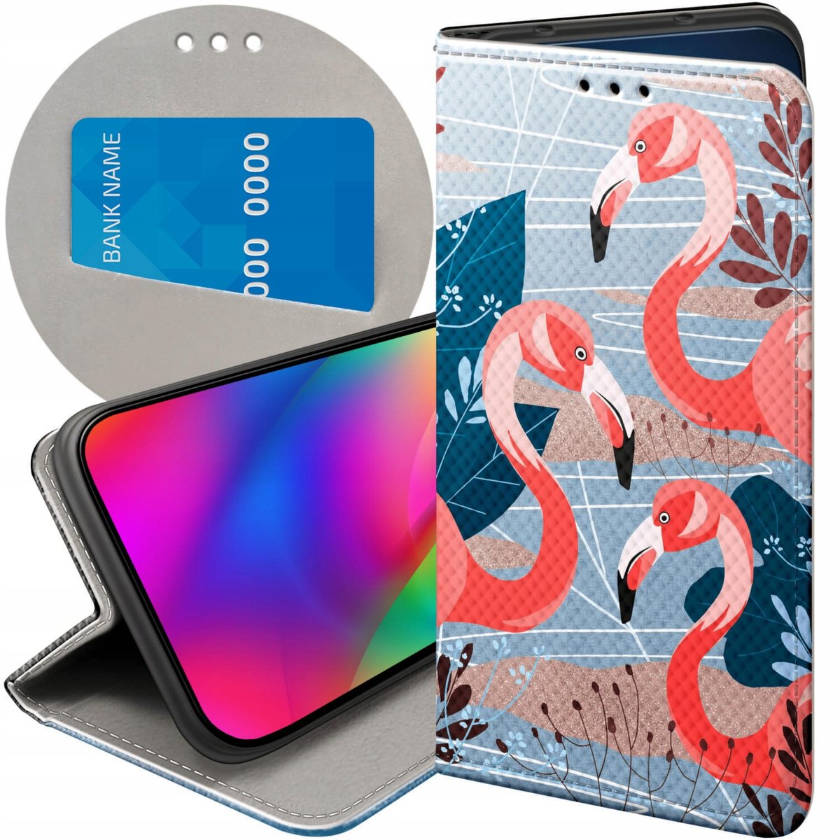 ETUI DO SAMSUNG GALAXY A14 4G / A14 5G WZORY FLAMING FLAMINGI PTAKI ...