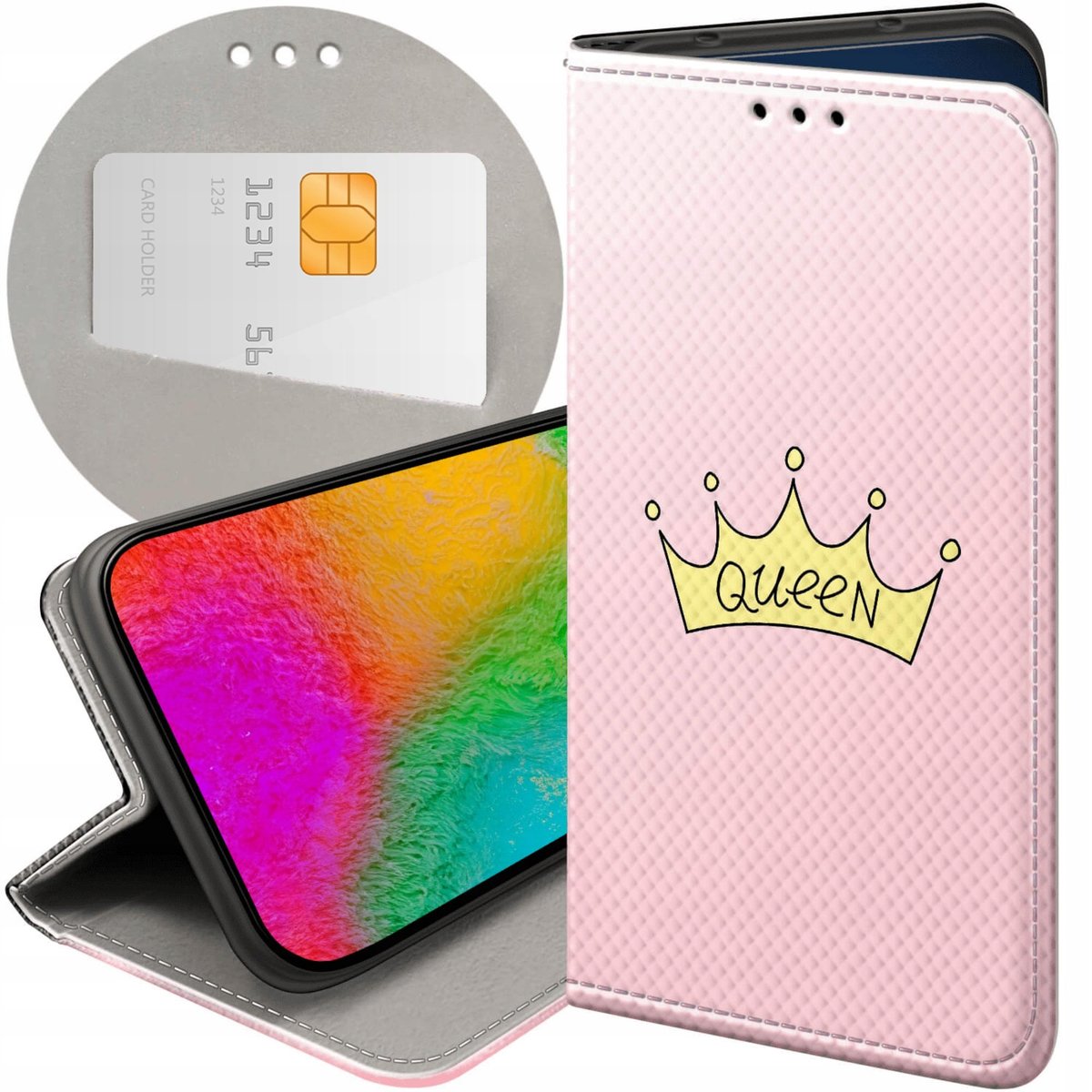 ETUI DO SAMSUNG GALAXY A14 4G / A14 5G WZORY KSIĘŻNICZKA QUEEN PRINCESS ...