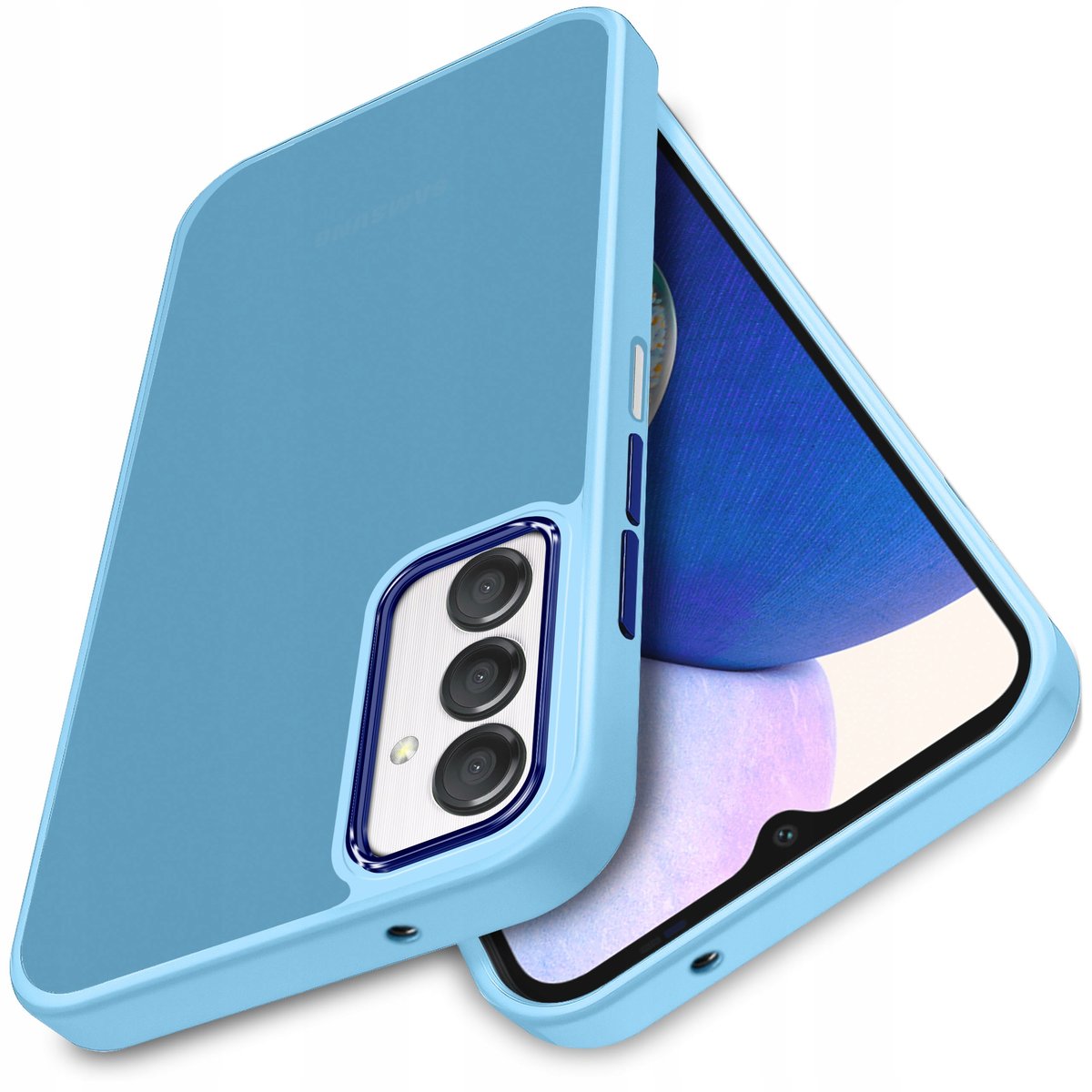 Etui do Samsung Galaxy M34 5G MATOWE SILICONE CASE SATYNOWE + Szkło 9H ...