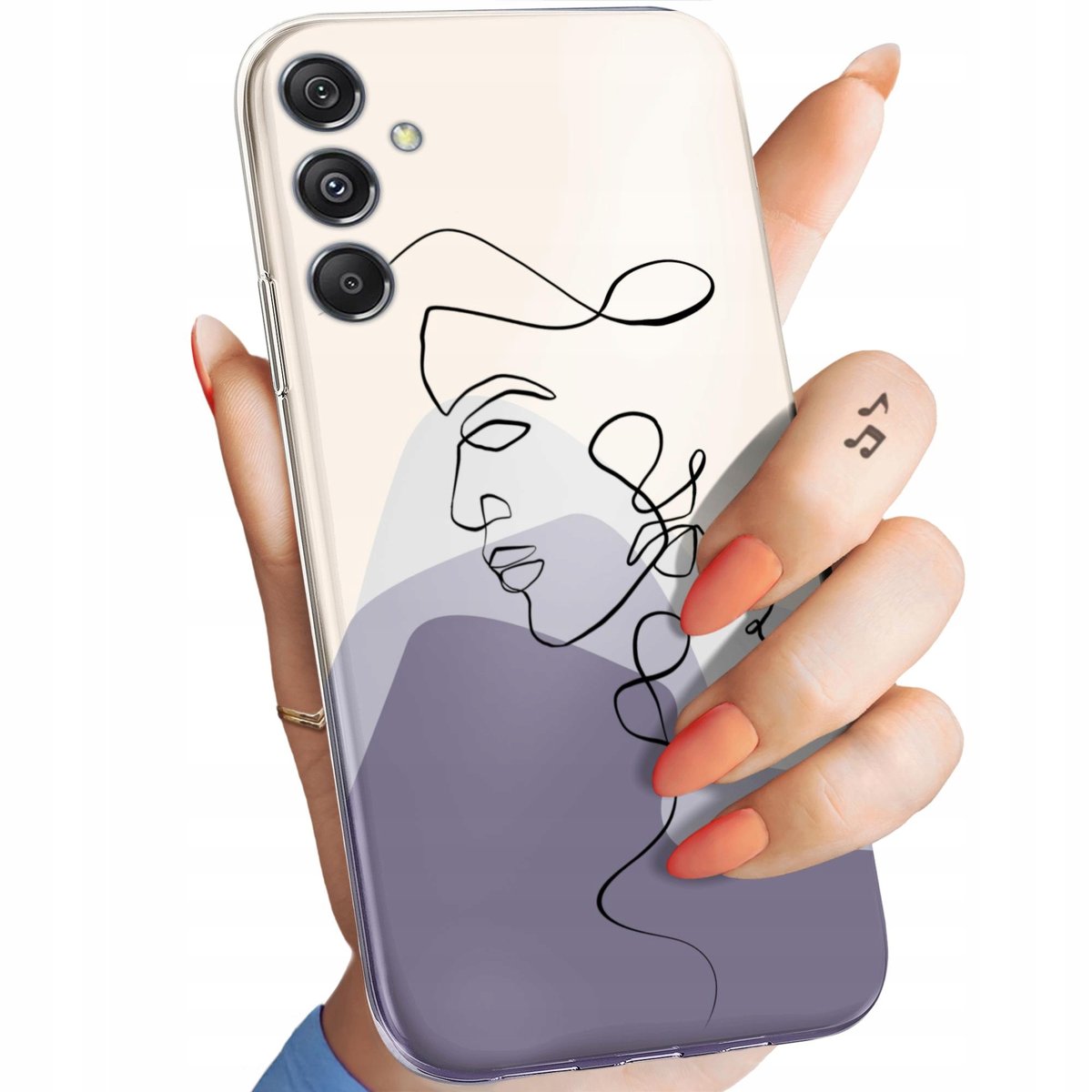 ETUI DO SAMSUNG GALAXY M34 5G WZORY CONTINUOUS LINE-ART KRESKA LINIE ...