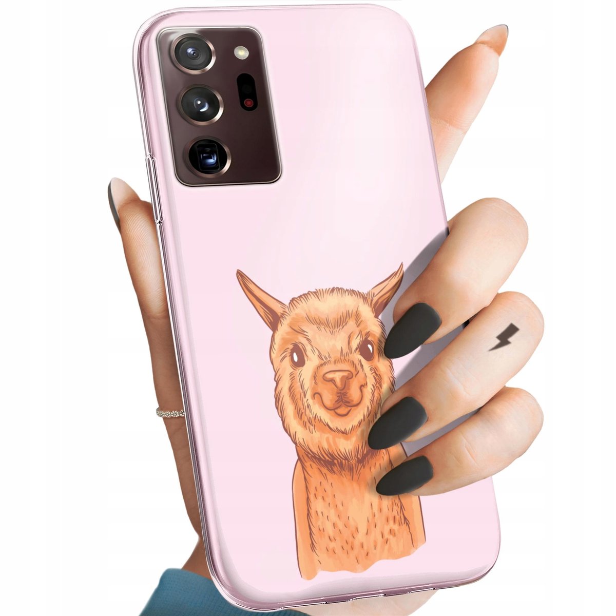 ETUI DO SAMSUNG GALAXY NOTE 20 PLUS WZORY LAMA ALPAKA ANDY OBUDOWA CASE ...