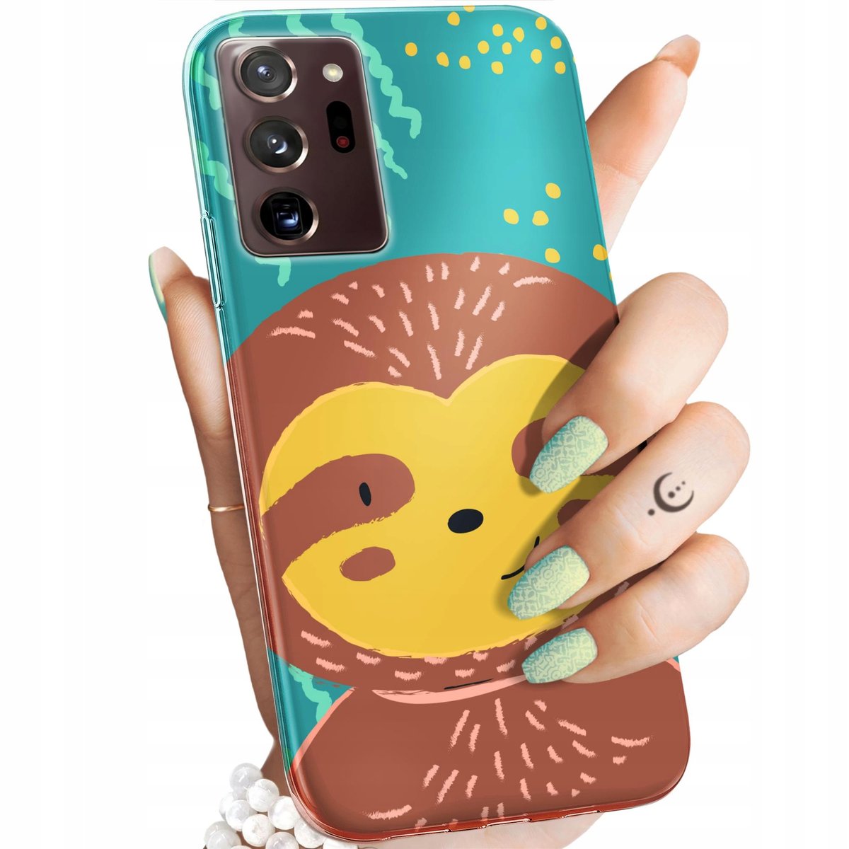 ETUI DO SAMSUNG GALAXY NOTE 20 PLUS WZORY LENIWIEC ŚMIESZNE OBUDOWA ...