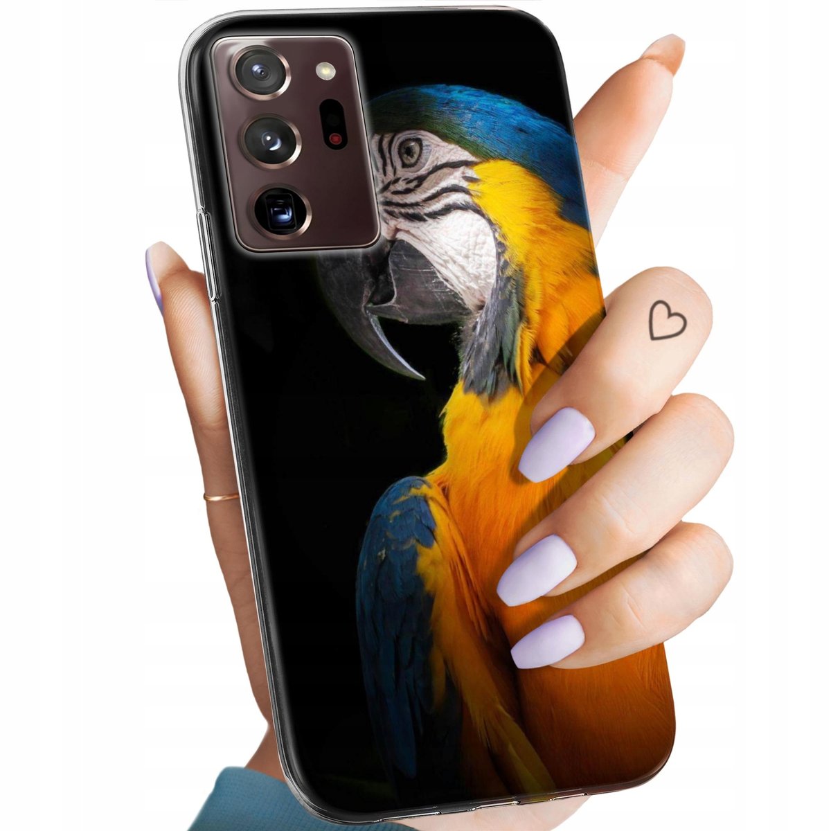 ETUI DO SAMSUNG GALAXY NOTE 20 PLUS WZORY PAPUGA PAPUŻKA TUKAN OBUDOWA ...