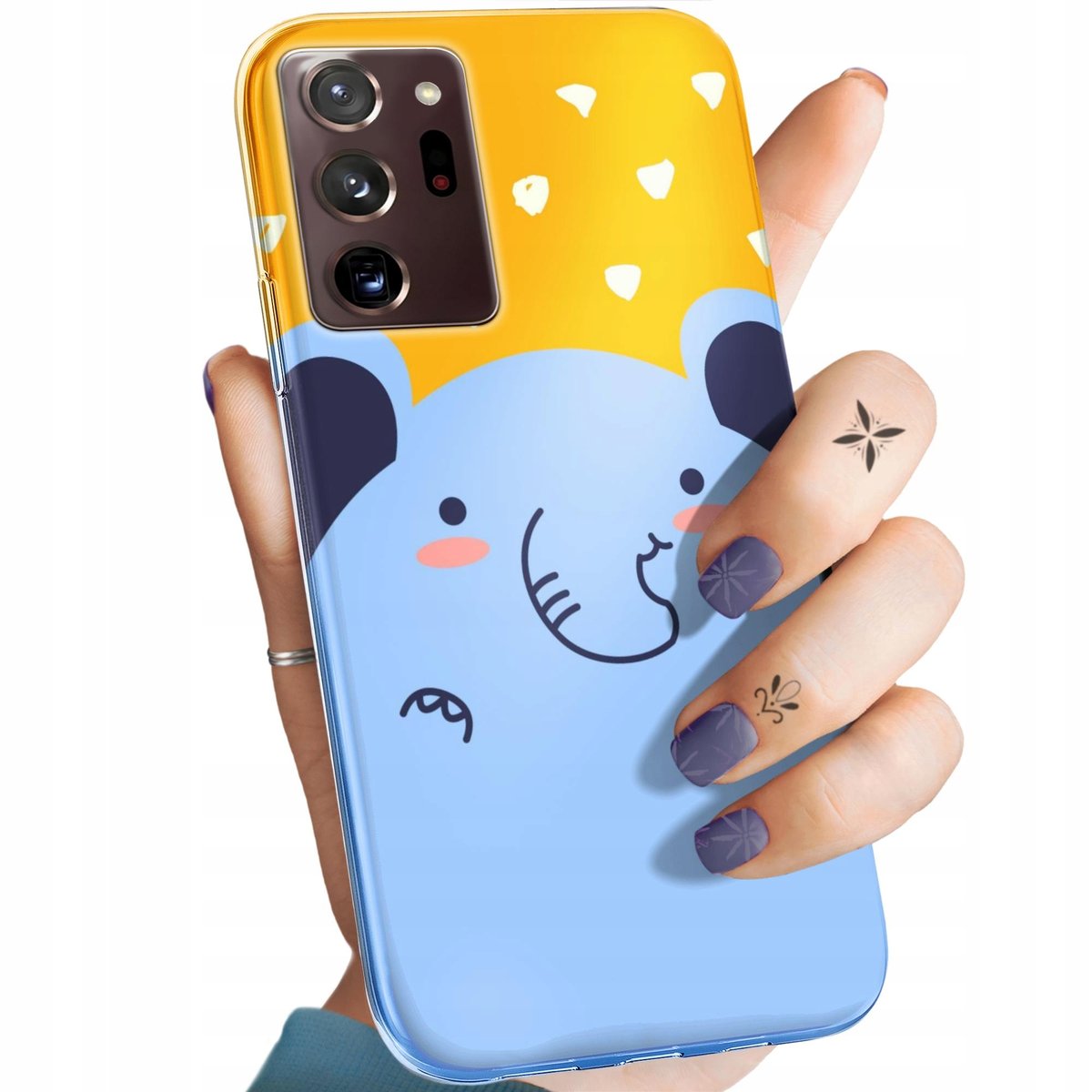 ETUI DO SAMSUNG GALAXY NOTE 20 PLUS WZORY SŁOŃ SŁONIE SŁONIKI OBUDOWA ...