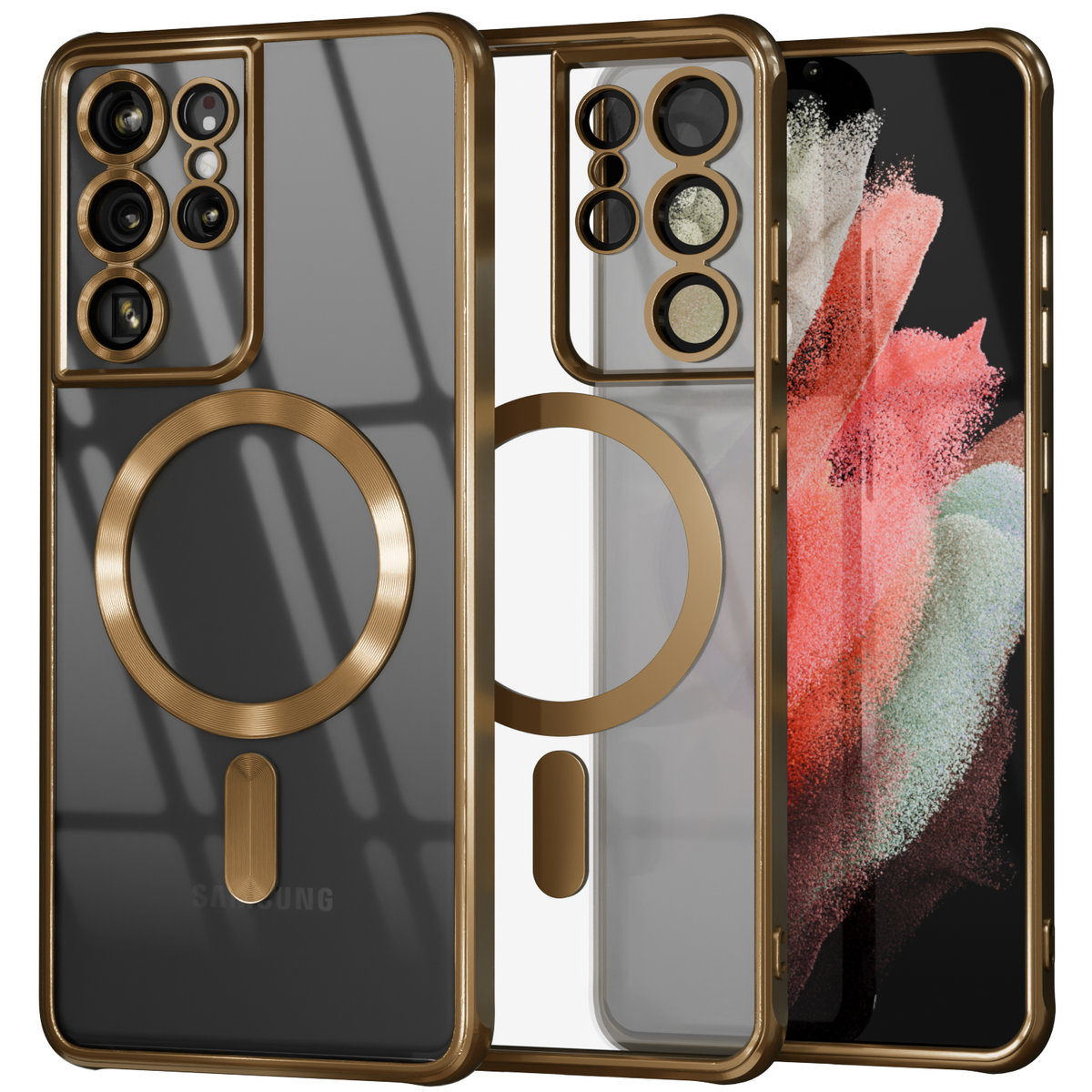 Etui do Samsung Galaxy S21 Ultra, case do MagSafe, magnetyczny ...