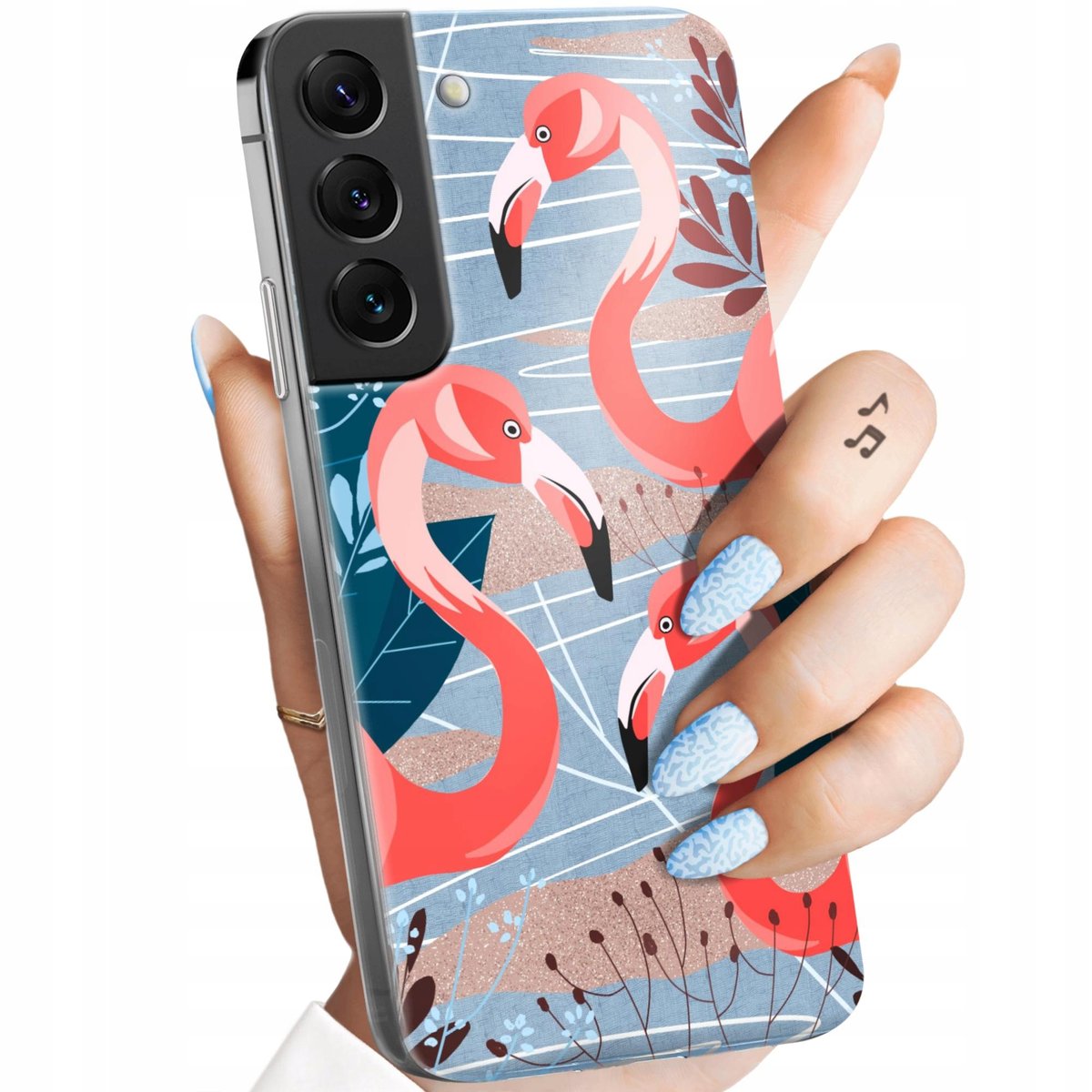 ETUI DO SAMSUNG GALAXY S22 PLUS WZORY FLAMING FLAMINGI PTAKI OBUDOWA ...