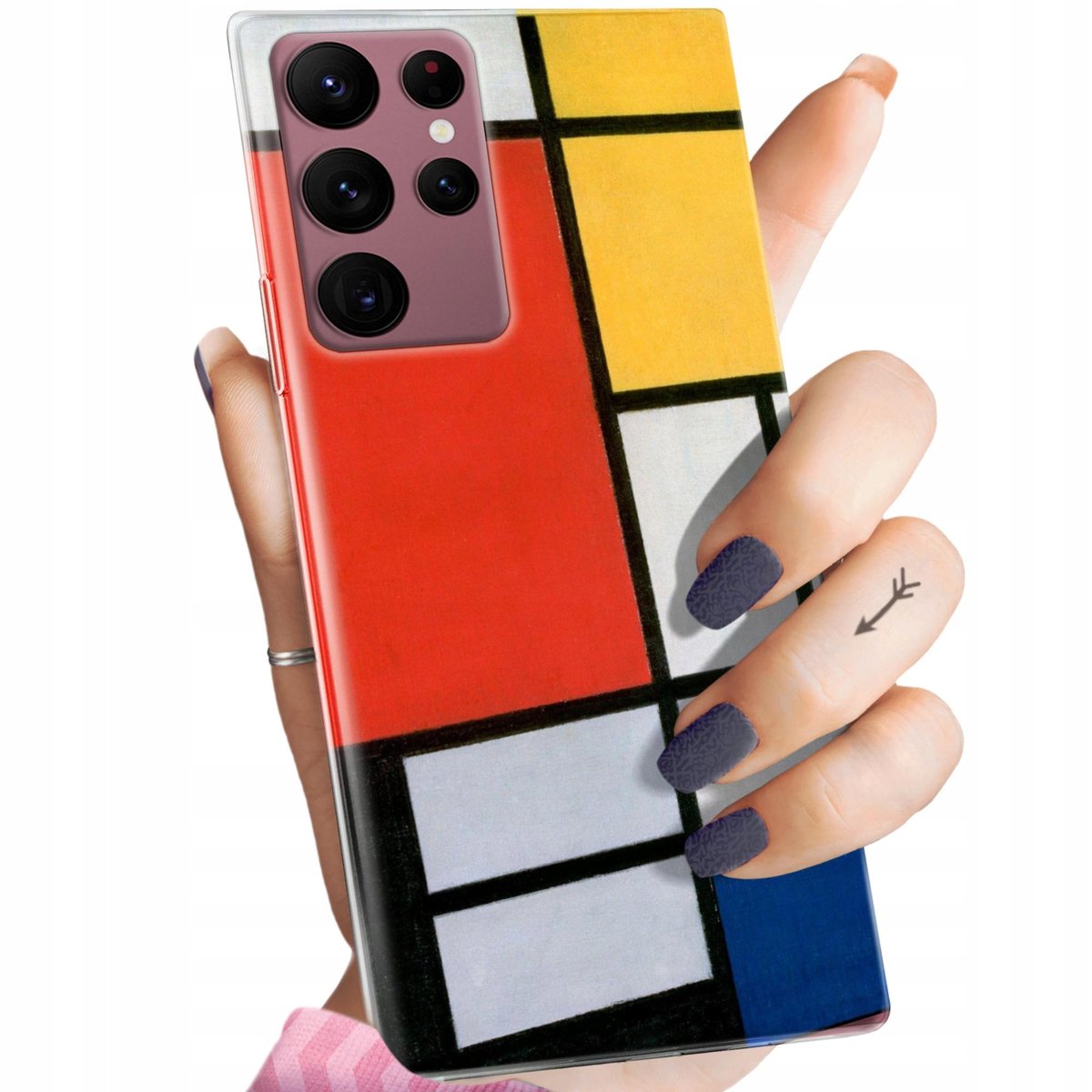 ETUI DO SAMSUNG GALAXY S22 ULTRA WZORY PIET MONDRAIN ABSTRAKCJA ...