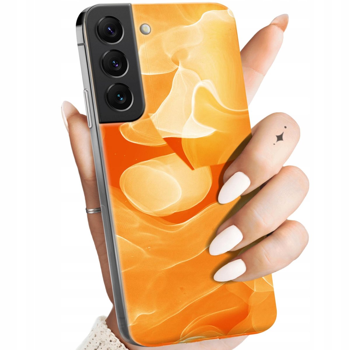 ETUI DO SAMSUNG GALAXY S22 WZORY POMARAŃCZOWE POMARAŃCZE ORANGE OBUDOWA ...