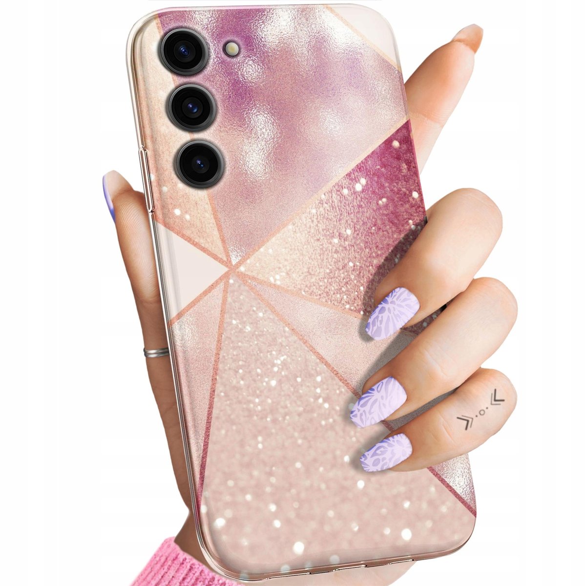 Etui Do Samsung Galaxy S23 Plus Wzory Różowe Złoto Róż Obudowa ...