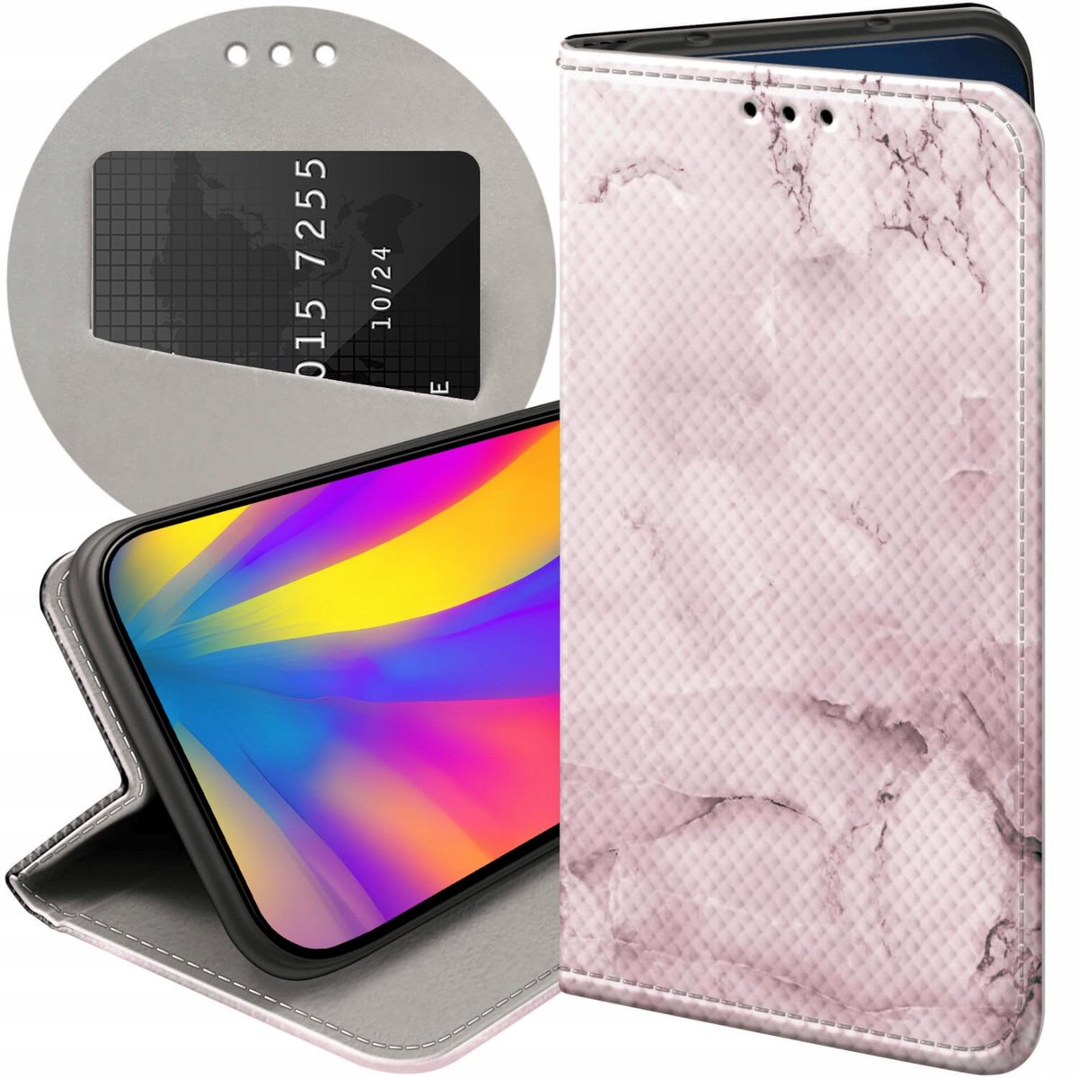 ETUI DO SAMSUNG GALAXY S24 PLUS WZORY RÓŻOWE GOLDEN ROSE PUDROWY RÓŻ ...