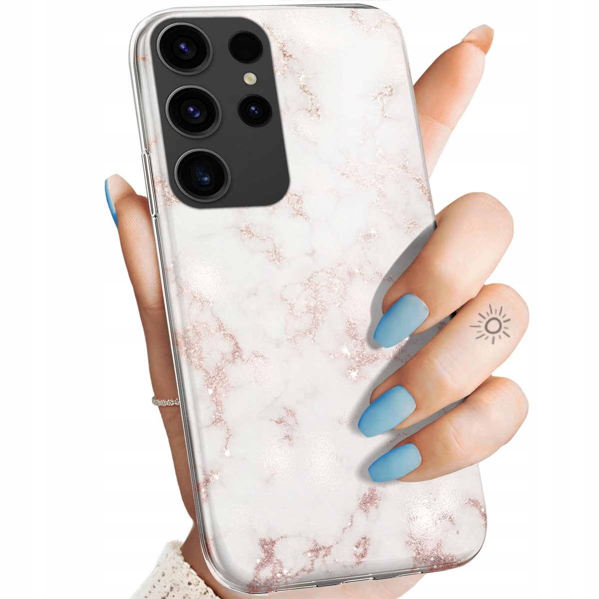 Etui Do Samsung Galaxy S24 Ultra Wzory Białe Kamień Kształty Obudowa ...