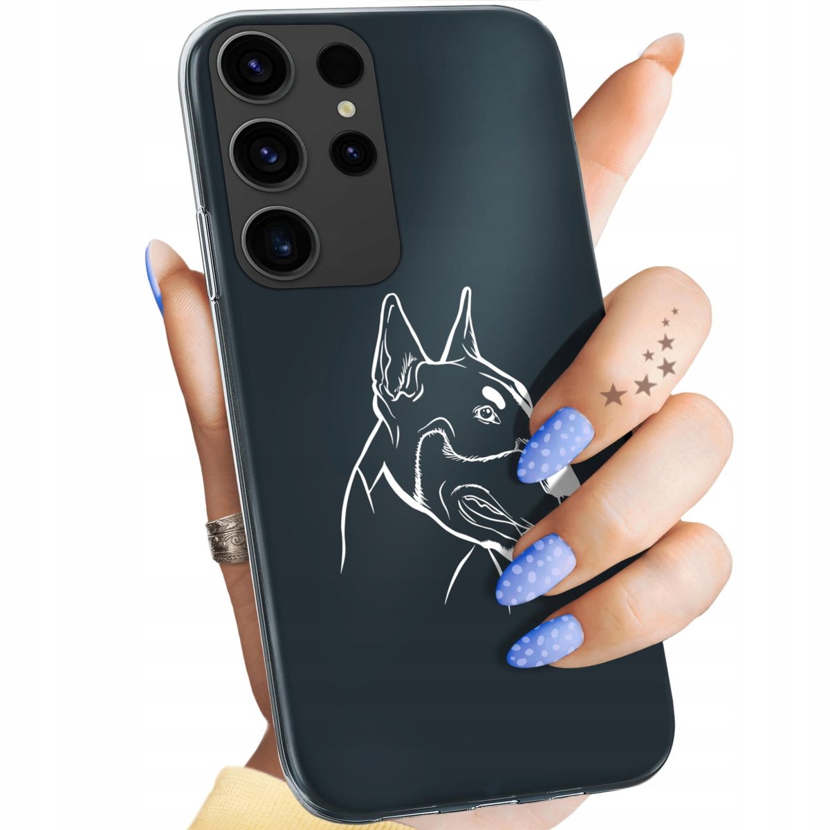 Etui Do Samsung Galaxy S24 Ultra Wzory Męskie Facet Wąsy Obudowa