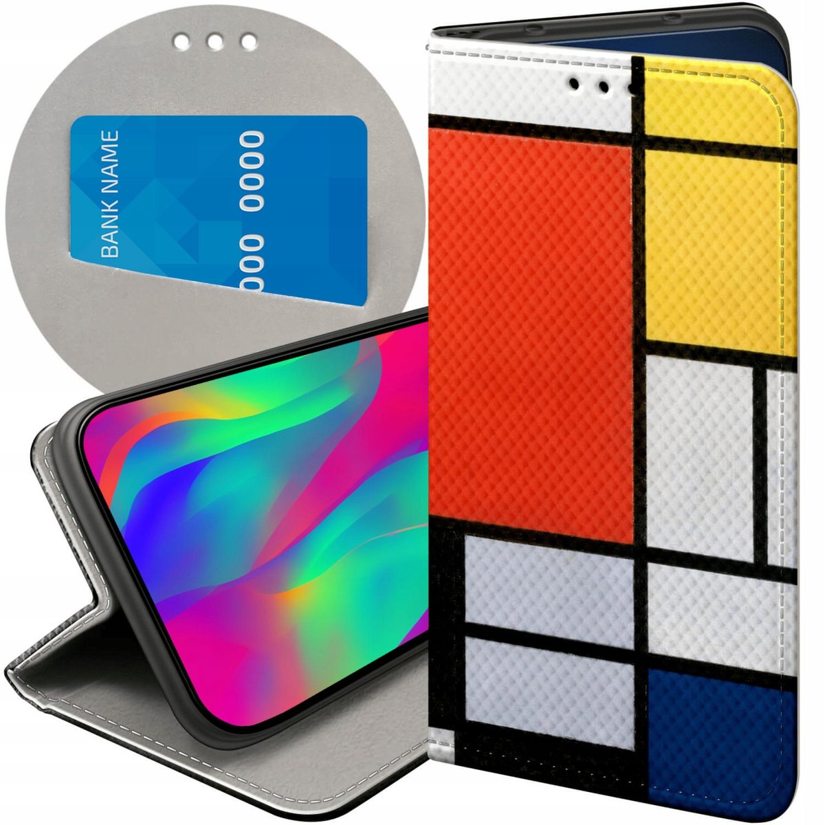 ETUI DO SAMSUNG GALAXY S24 ULTRA WZORY PIET MONDRAIN ABSTRAKCJA ...