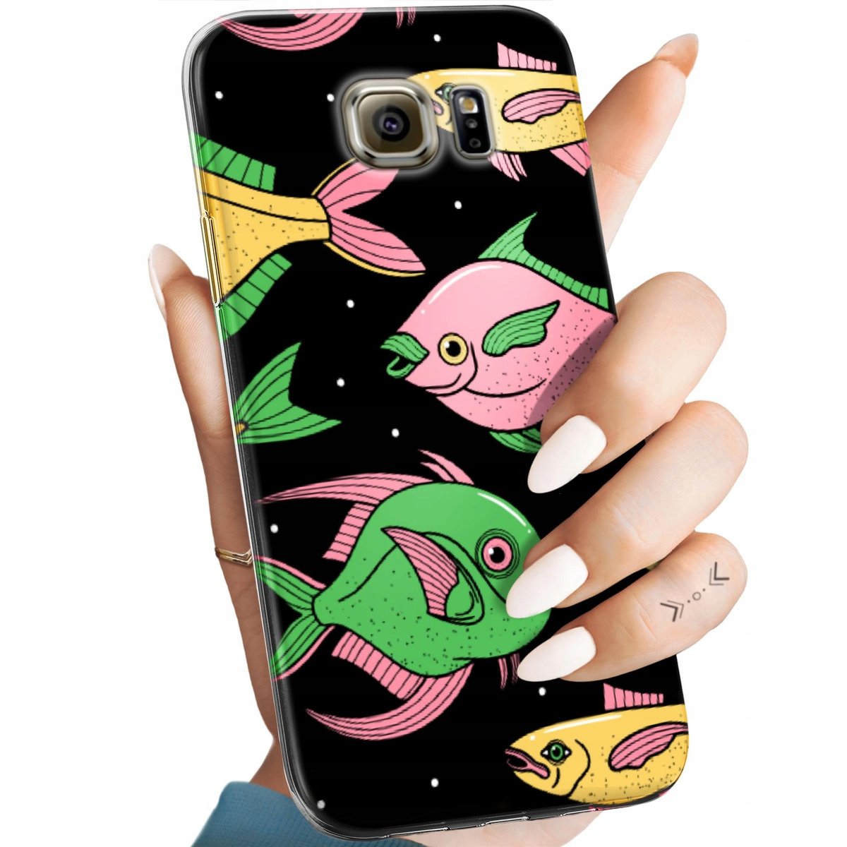 ETUI DO SAMSUNG GALAXY S6 WZORY RYBY RYBKI FISH OBUDOWA POKROWIEC CASE ...