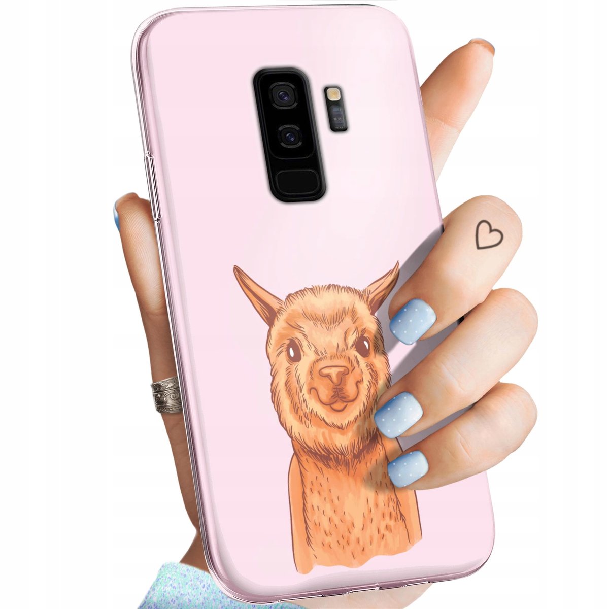 ETUI DO SAMSUNG GALAXY S9 PLUS WZORY LAMA ALPAKA ANDY OBUDOWA POKROWIEC ...