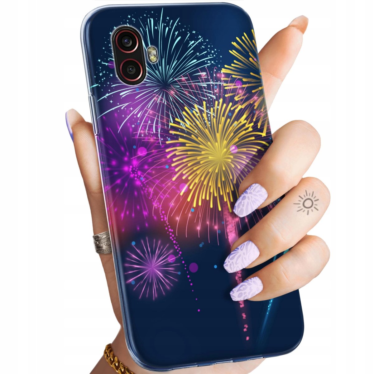 ETUI DO SAMSUNG GALAXY XCOVER 6 PRO WZORY SYLWESTER IMPREZA NOWY ROK ...