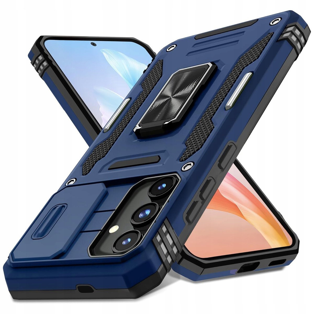 Etui do Samsung M52 5G Niebieskie ProFlo Pancerne Podstawka Wojskowe ...