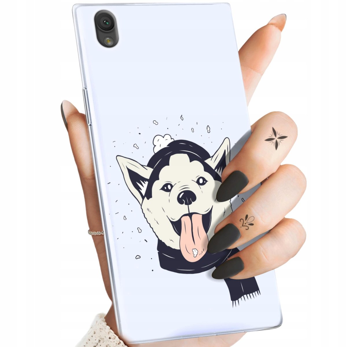 ETUI DO SONY XPERIA L1 WZORY HUSKY PSY PIESKI OBUDOWA POKROWIEC CASE ...
