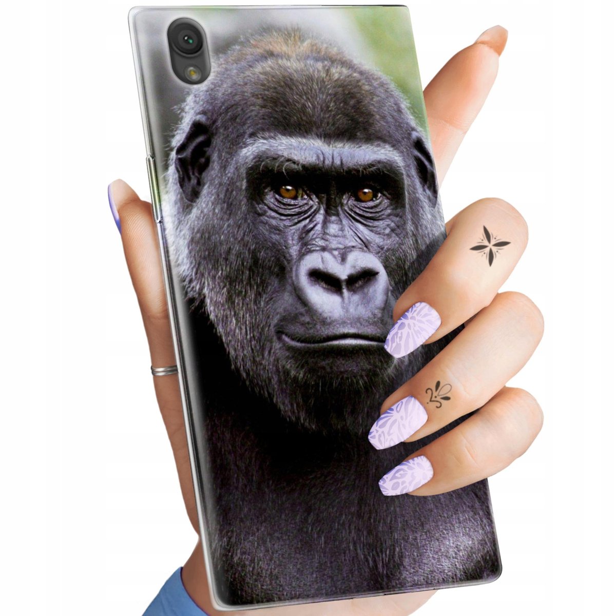 ETUI DO SONY XPERIA L1 WZORY MAŁPKI MAŁPA NOSACZ OBUDOWA POKROWIEC CASE ...