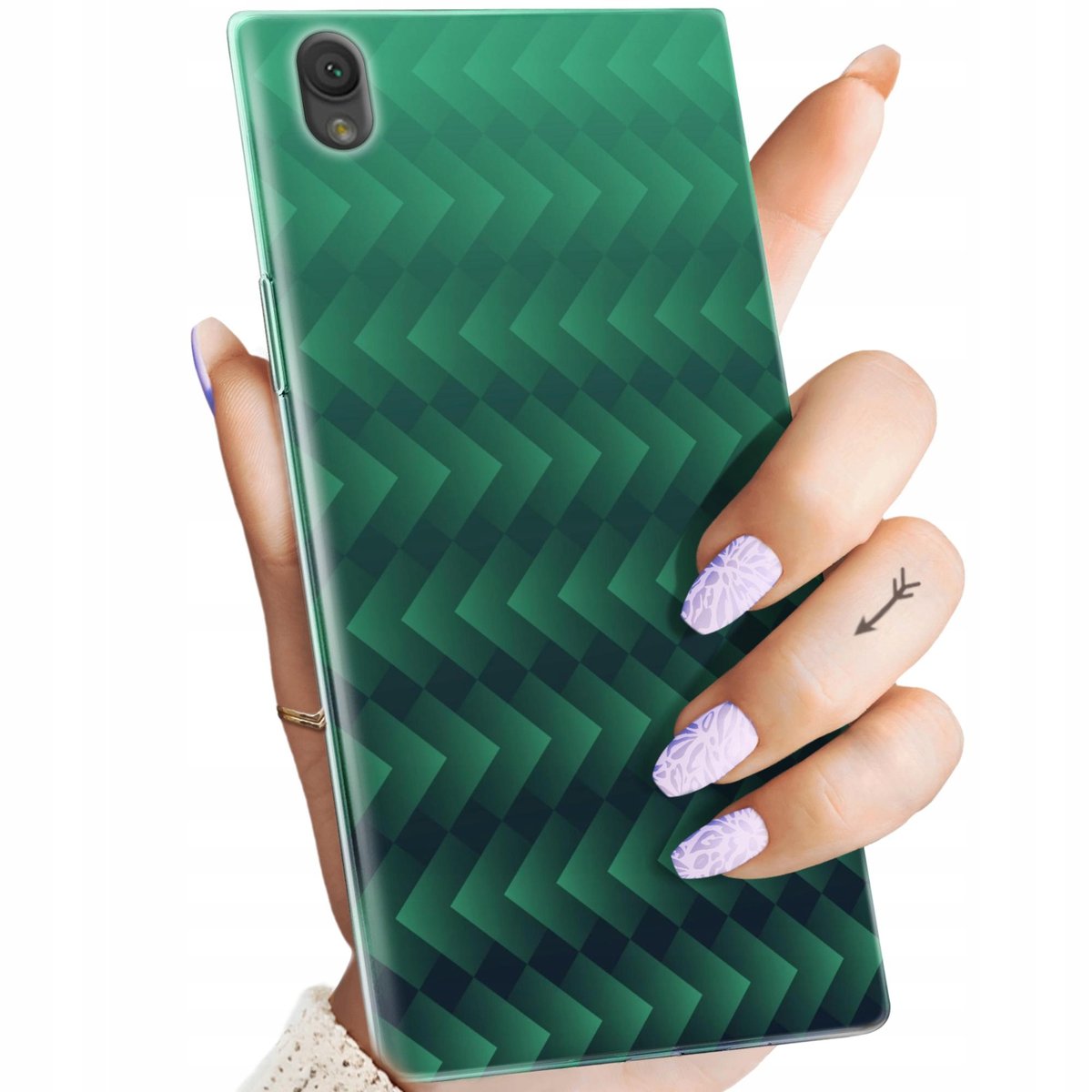 Etui Do Sony Xperia L1 Wzory Zielone Grassy Green Obudowa Pokrowiec ...