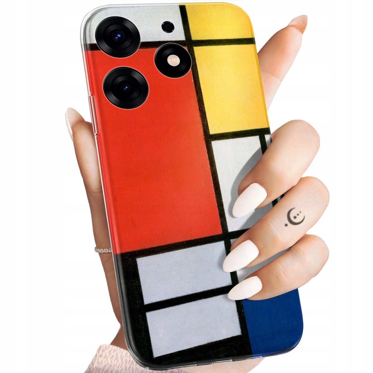 ETUI DO TECNO SPARK 10 PRO WZORY PIET MONDRAIN ABSTRAKCJA GEOMETRIA ...