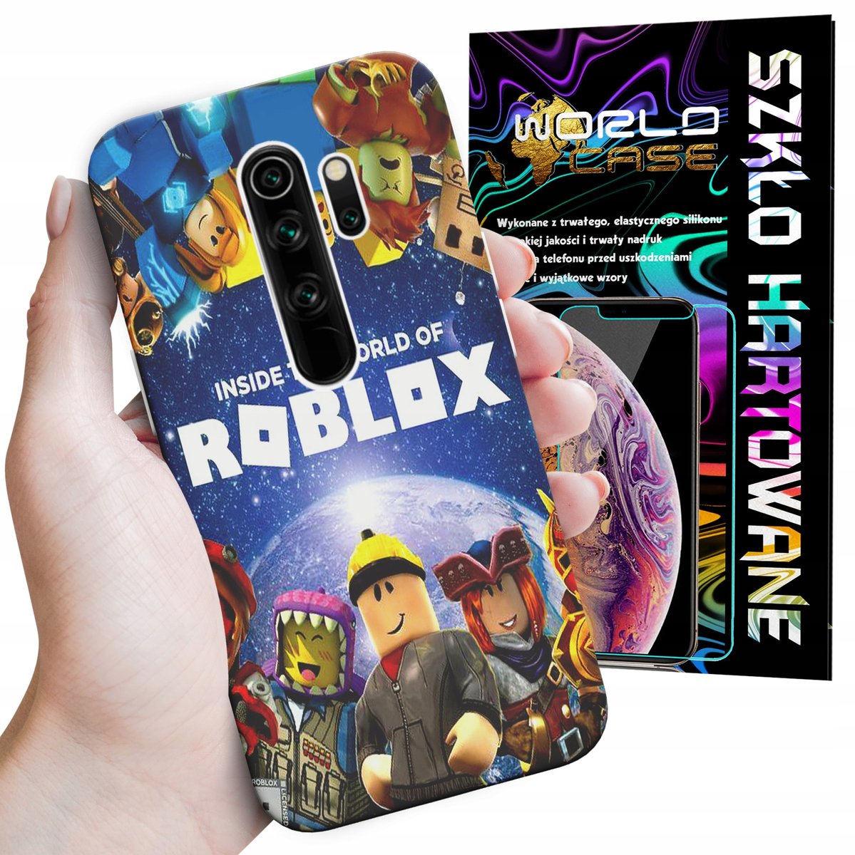 ETUI DO XIAOMI NOTE 8 PRO - ROBLOX DZIECIECE WZORY SUPER MARIO + SZKŁO ...