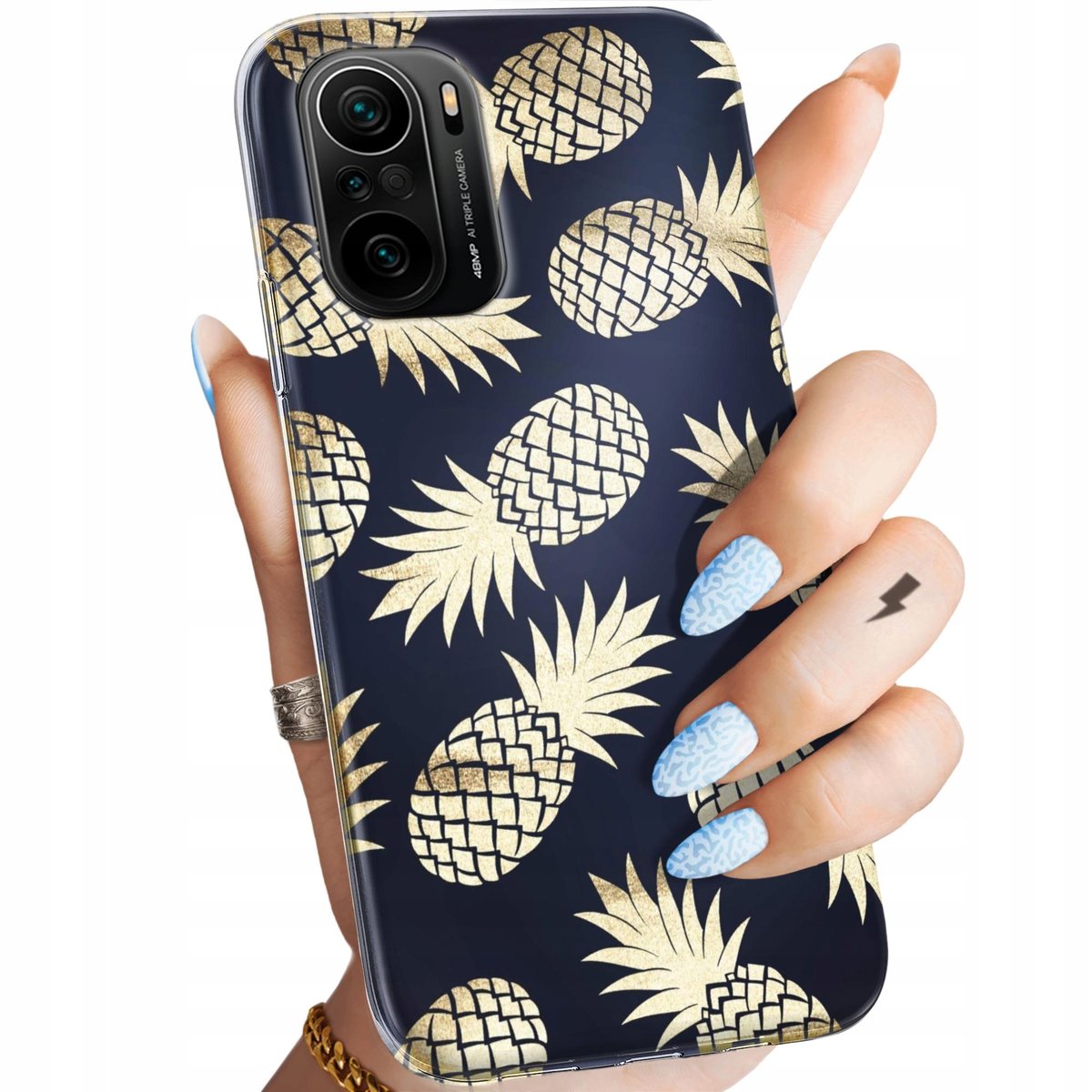ETUI DO XIAOMI POCO F3 / F3 PRO WZORY ANANAS OWOCE EGZOTYCZNE OBUDOWA ...
