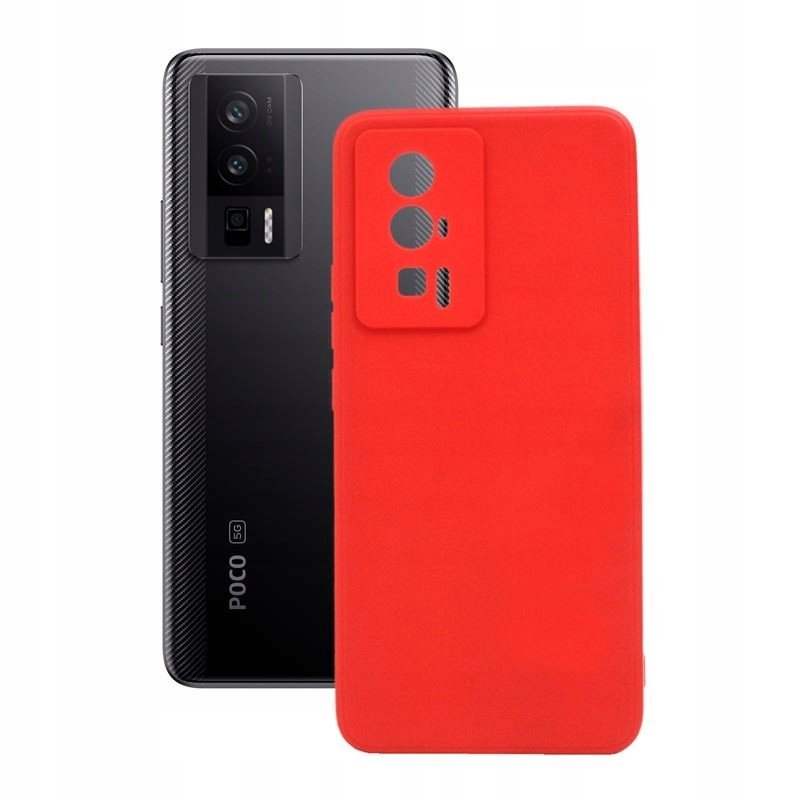 Etui do Xiaomi POCO F5 Pro 5G Jelly Case czerwone MATT Obudowa ...