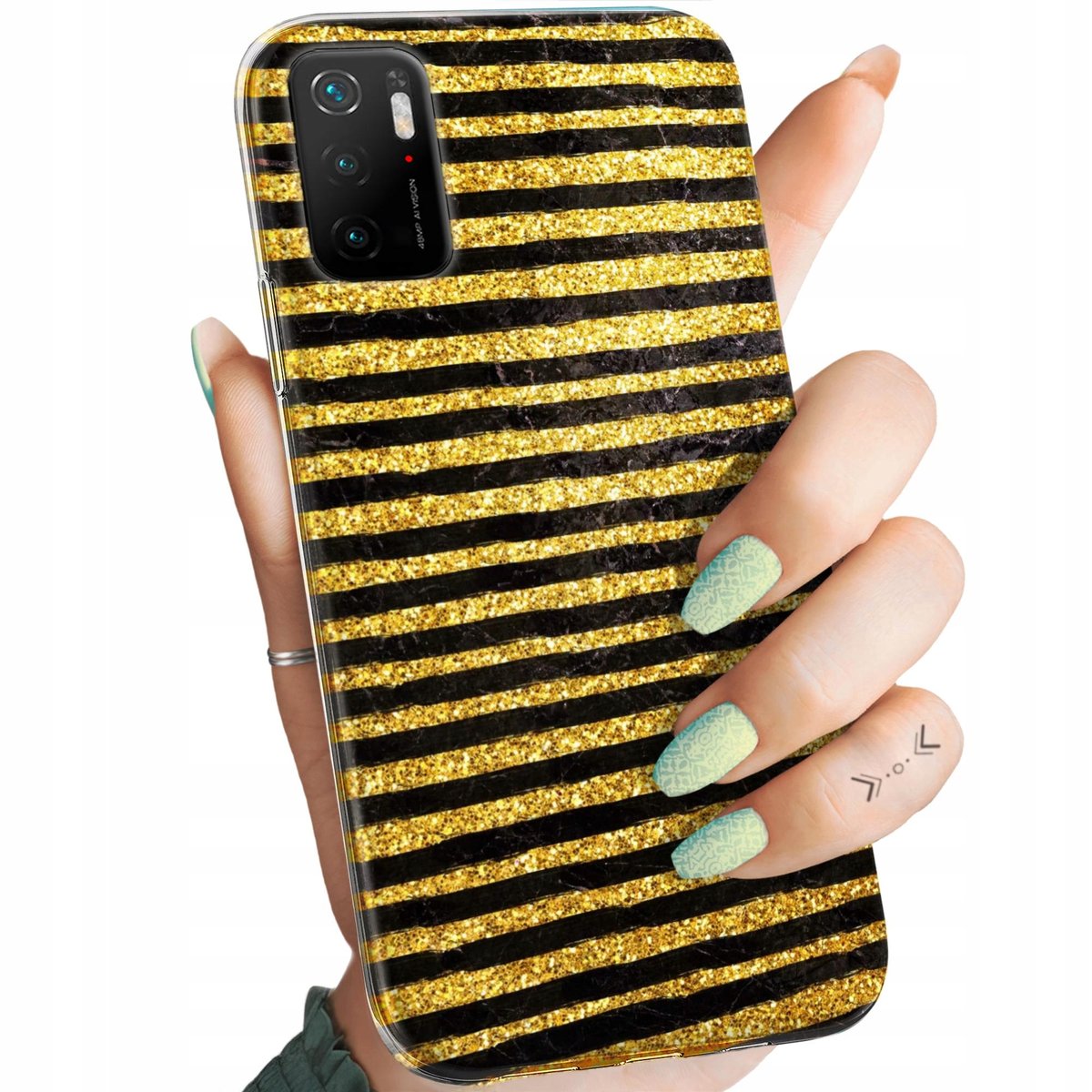 ETUI DO XIAOMI POCO M3 PRO / M3 PRO 5G WZORY ZŁOTO GOLD RICH OBUDOWA ...
