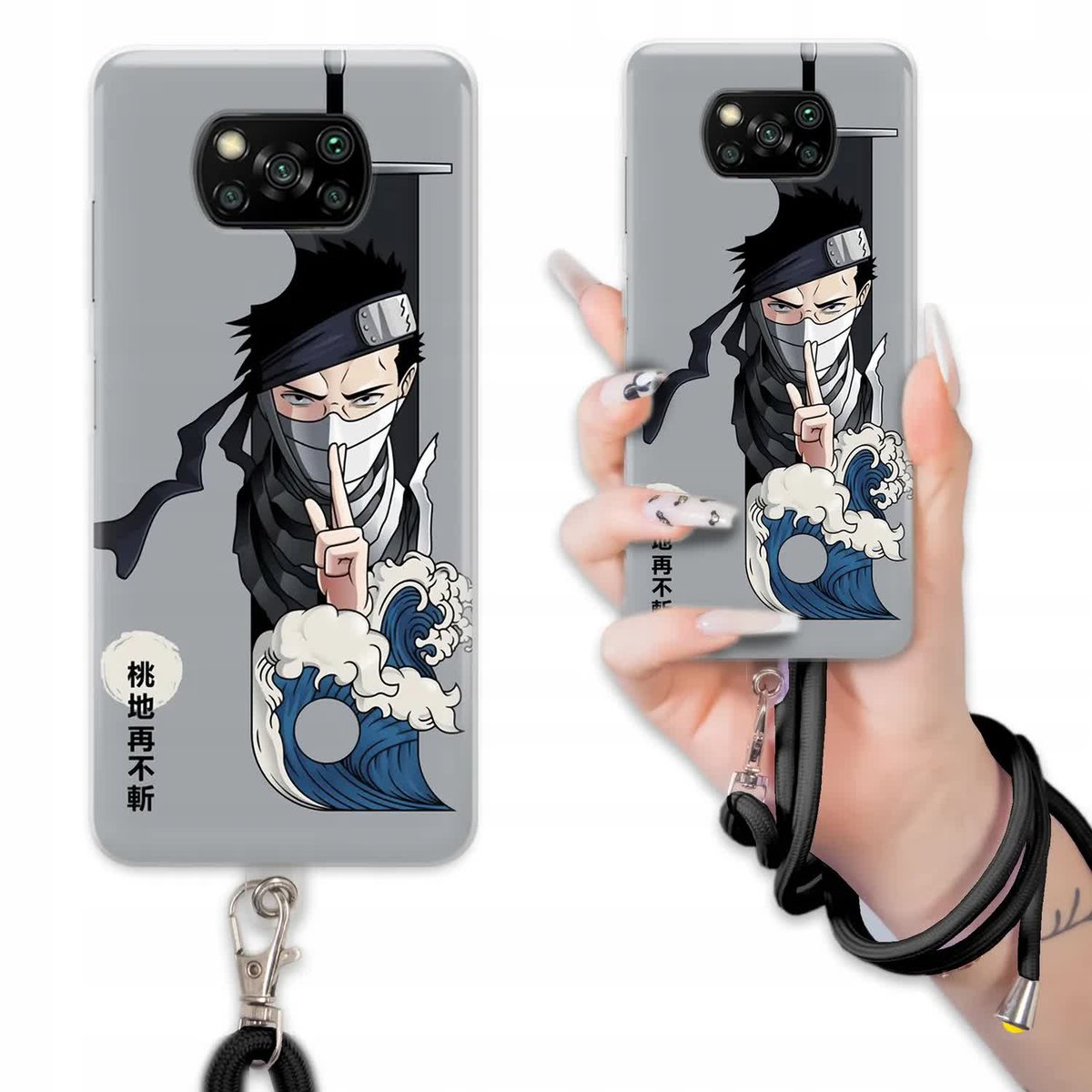 ETUI DO XIAOMI POCO X3 NFC CASE ANIME NARUTO ITACHI CZARNY SZNUREK MIX ...