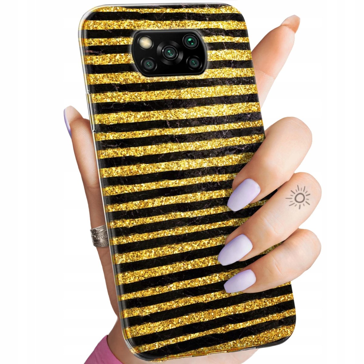 ETUI DO XIAOMI POCO X3 NFC WZORY ZŁOTO GOLD RICH OBUDOWA POKROWIEC CASE ...