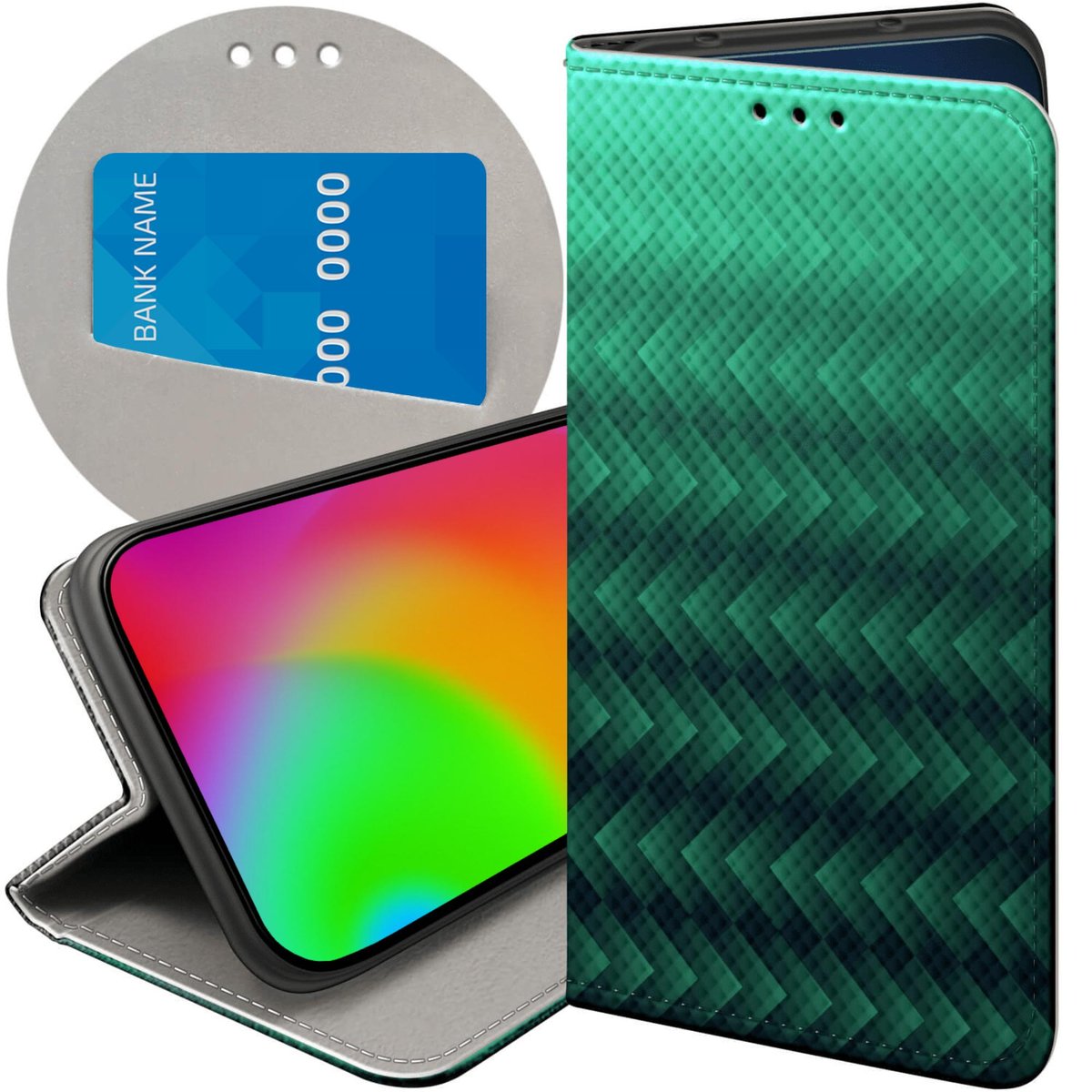 ETUI DO XIAOMI REDMI 12C / REDMI 11A / POCO C55 WZORY ZIELONE GRASSY ...