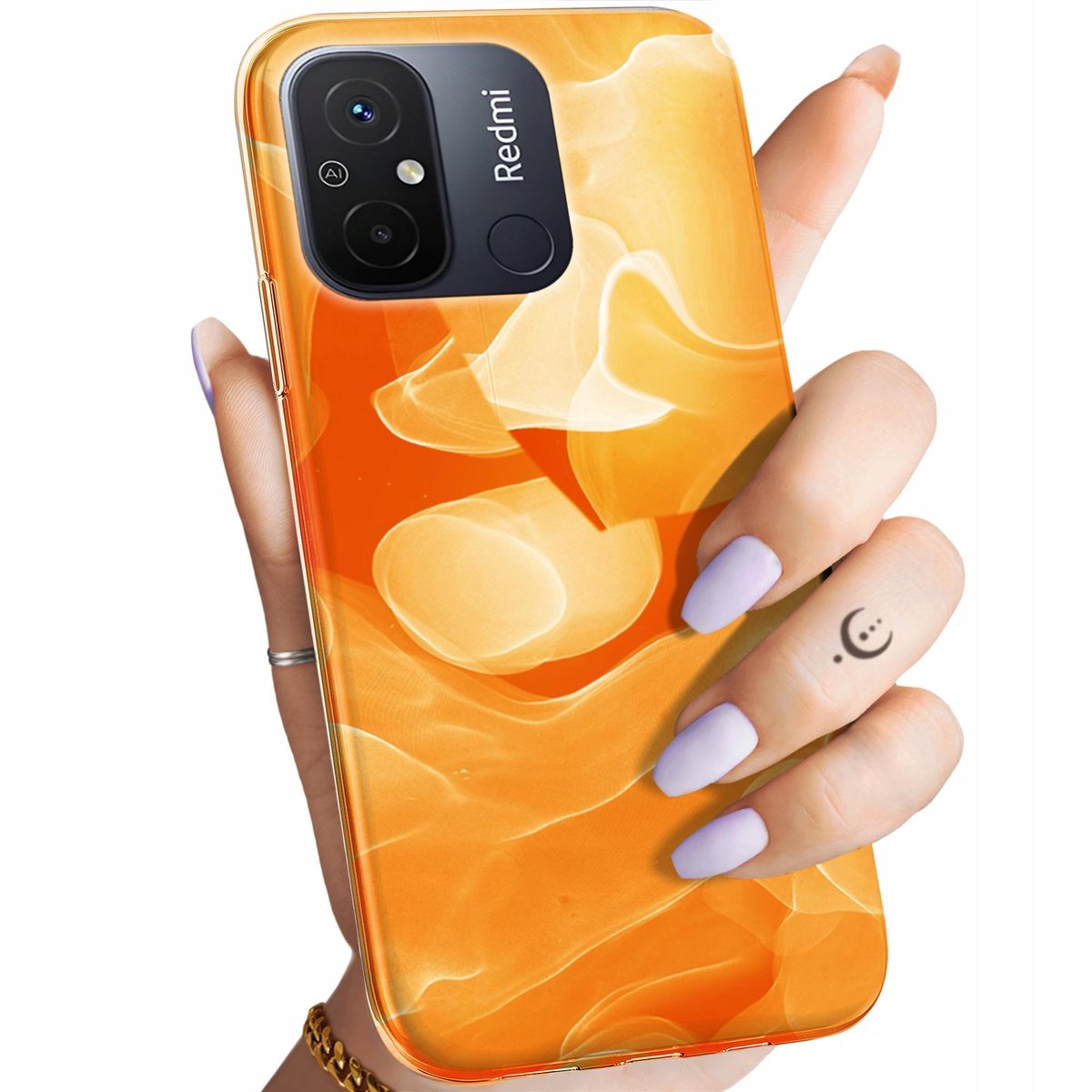 ETUI DO XIAOMI REDMI 12C WZORY POMARAŃCZOWE POMARAŃCZE ORANGE OBUDOWA ...