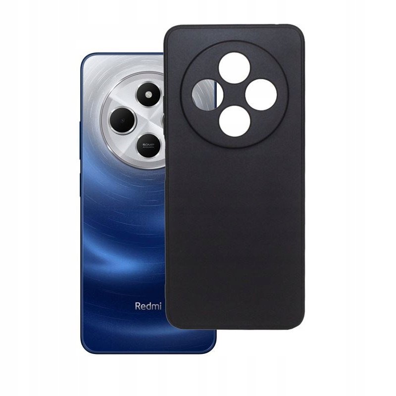 Etui Do Xiaomi Redmi 14C Poco C75 Jelly Case Czarne Matt Pokrowiec ...