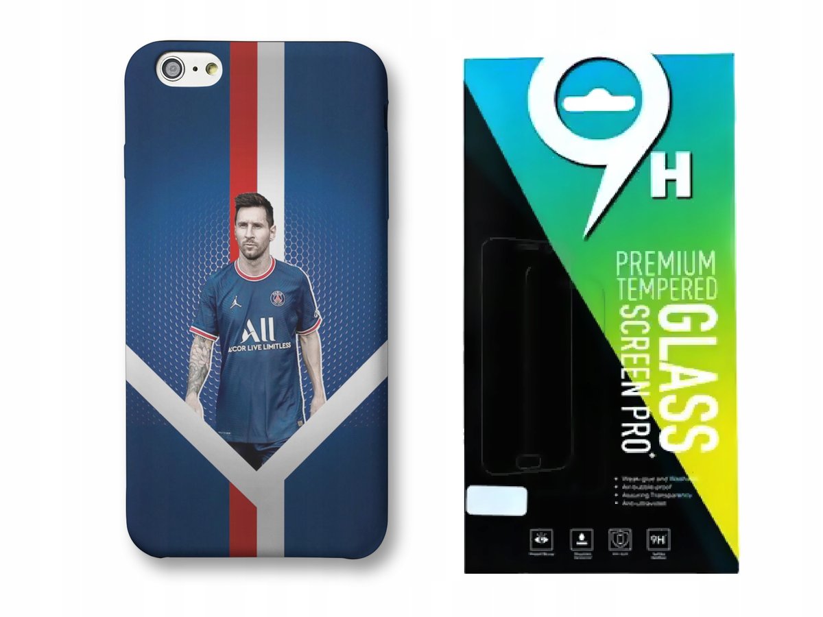 Etui do Xiaomi Redmi 9C-Piłka Paris Messi+SZKŁO - Inna marka | Sklep ...