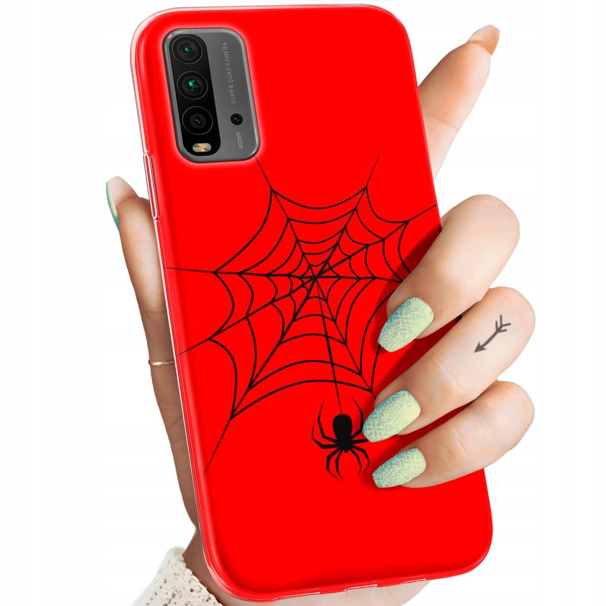 Etui Do Xiaomi Redmi 9T / Poco M3 Wzory Pająk Spider Pajęczyna Obudowa ...