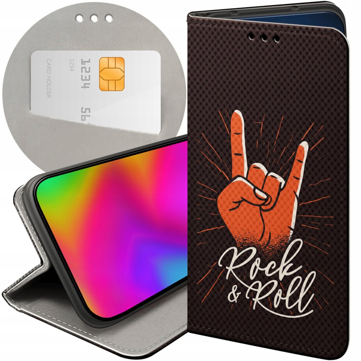 ETUI DO XIAOMI REDMI NOTE 10 5G WZORY ROCKOWE ROCK ROCK AND ROLL GITARA ...