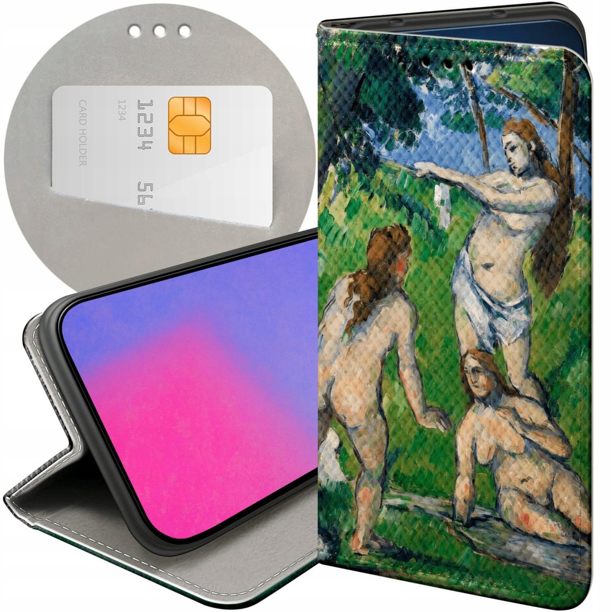 Etui do xiaomi redmi note 12 pro plus wzory paul cezanne pejzaż portret ...