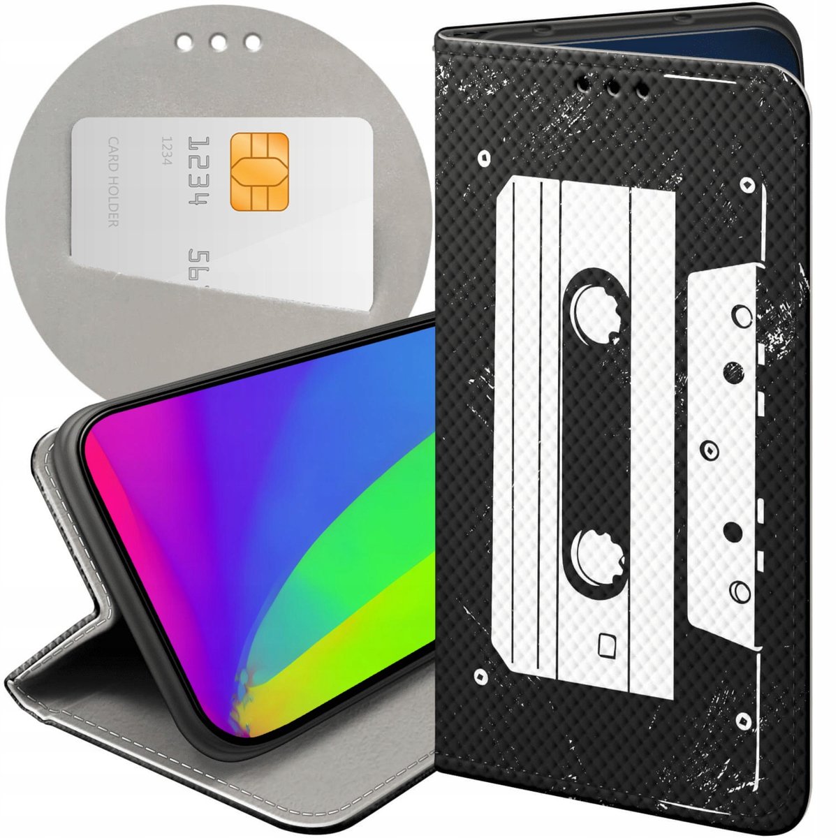 ETUI DO XIAOMI REDMI NOTE 12 PRO PLUS WZORY RETRO OLD SCHOOL MUZYKA GRY ...